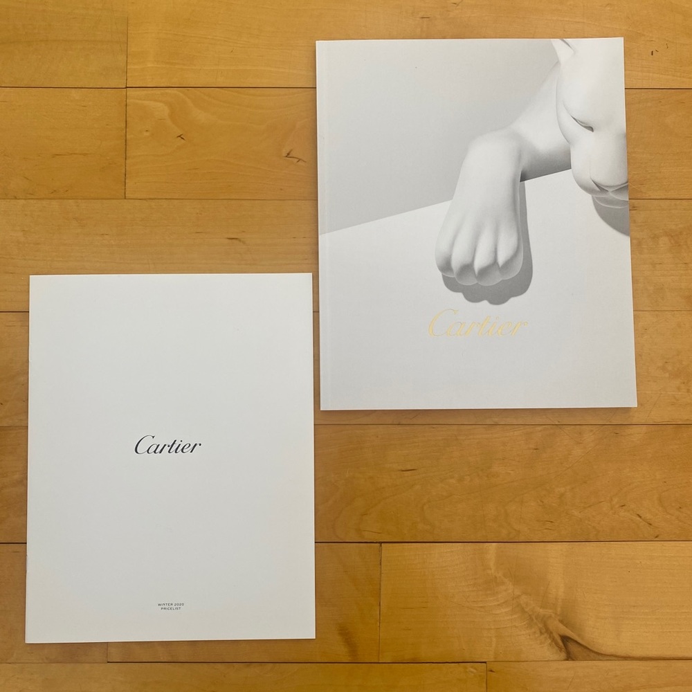 Authentic Cartier Catalog And Pricelist - Gem